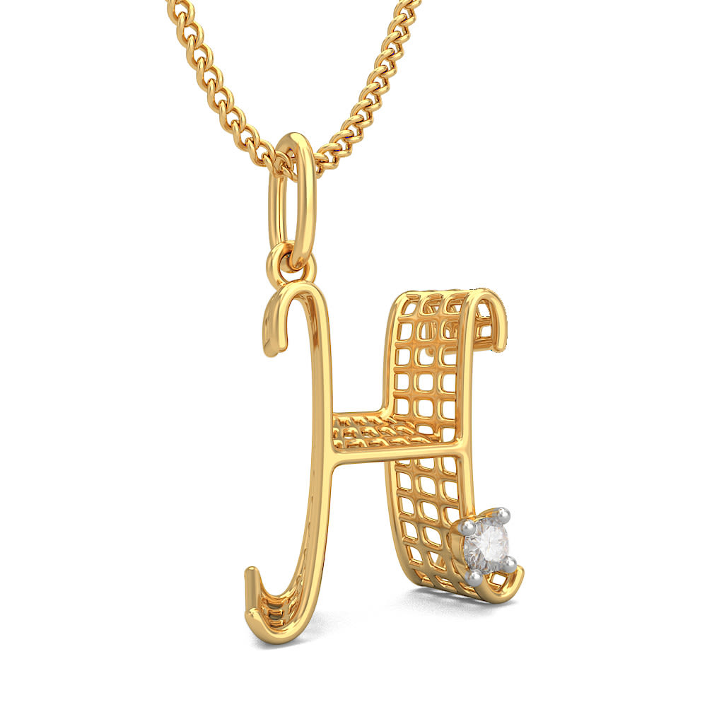 The Happy H Pendant | BlueStone.com