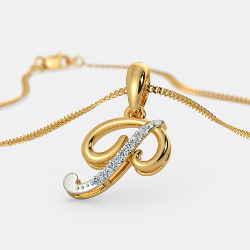 Alphabet Pendants - Buy 50+ Alphabet Pendant Designs Online in India ...